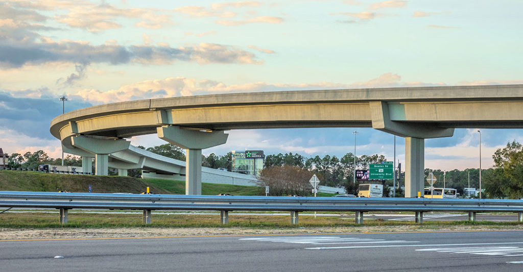 Disktron Bearings used on Innovative U-Girder Bridge - RJ Watson