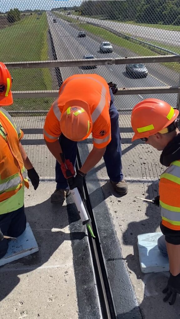 State Street Bridge over I-90 Silicoflex and Poly-Tron Installation ...